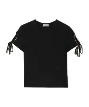 Burberry Lace-up Sleeve T-shirt