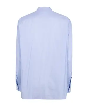 Aspesi Striped Band Collar Shirt