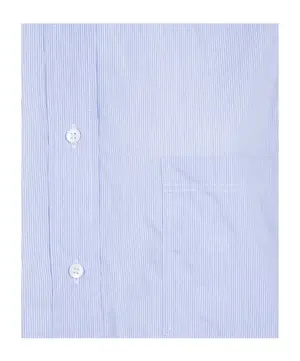 Aspesi Striped Band Collar Shirt