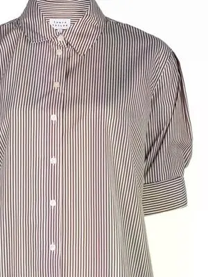 Tanya Taylor Emmy Striped Puff-sleeve Top