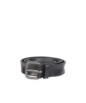 ORTIGNI Leather Belt With Metal Buckle