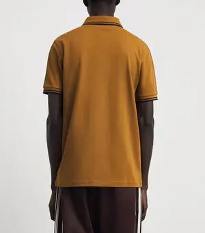 Fred Perry Cotton Twin Tipped Polo Shirt - Brown