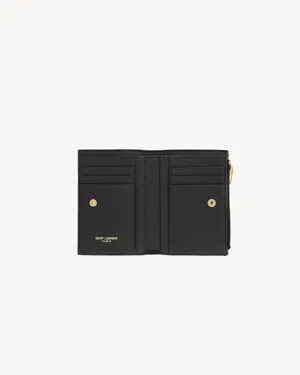 Saint Laurent Tiny Cassandre Bi-fold Wallet