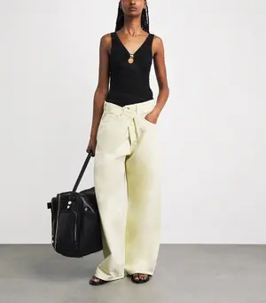 Sandro Textured Keyhole Bodysuit