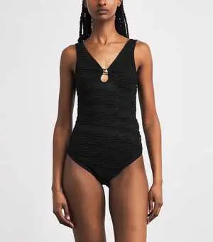 Sandro Textured Keyhole Bodysuit