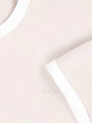 A.p.c. Contrast Trim Crewneck T-shirt