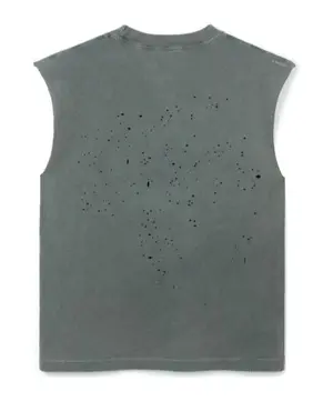 Satisfy Distressed Logo Tank Top