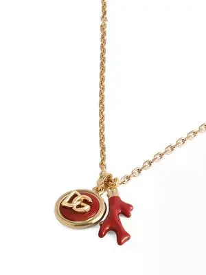 Dolce & Gabbana Corallo Necklace With Dg Logo