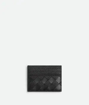 Bottega Veneta Intrecciato Credit Card Case - Black