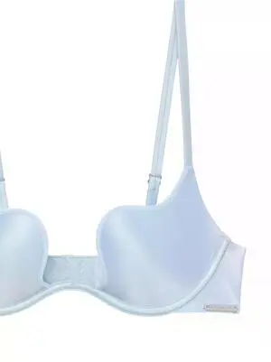 FLEUR DU MAL Le Stretch Gloss Seduce U-plunge Bra - Blue