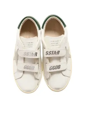GOLDEN GOOSE Old School Touch-strap Sneakers - White