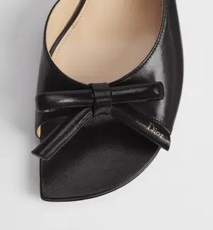 Dior Bow Heeled Slingback Sandal
