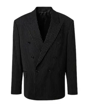 Acne Studios Striped Double-breasted Blazer