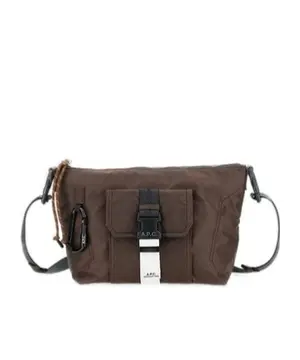 A.p.c. Buckle Detailed Messenger Bag - Brown