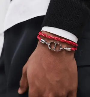 Dior Cd Icon Woven Double Bracelet