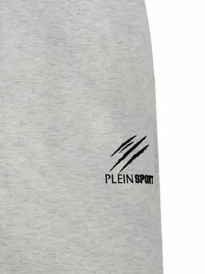 PLEIN SPORT Piqué Jogging Shorts - Grey