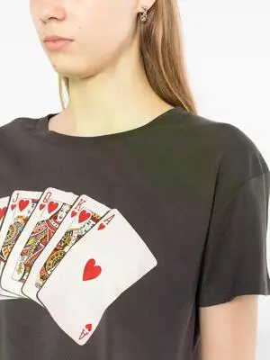MELT Graphic-print Cropped T-shirt