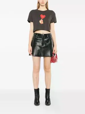MELT Graphic-print Cropped T-shirt