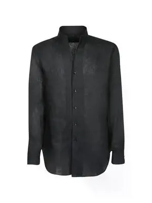 DELL'OGLIO Mandarin-collar Long-sleeve Shirt