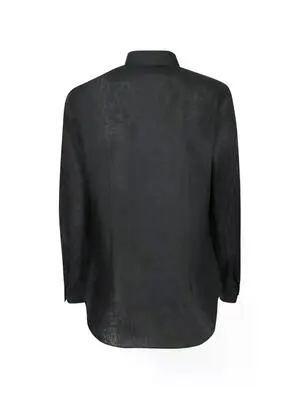 DELL'OGLIO Mandarin-collar Long-sleeve Shirt