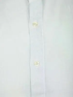 120% Lino Long-sleeve Mandarin-collar Shirt
