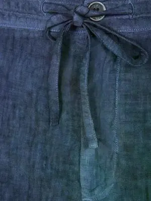 120% Lino Drawstring Waist Trousers