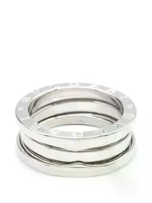 BVLGARI B.zero1 Three-band Ring In 18k White Gold - Silver