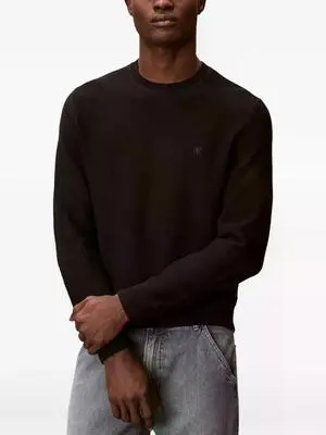 Calvin Klein Textured Knit Crew Neck Sweater