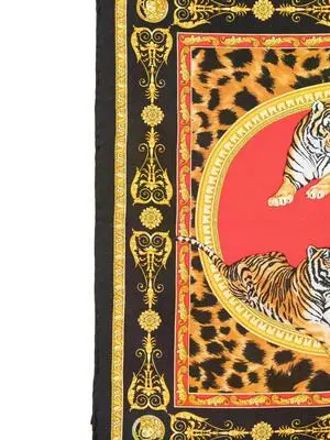 Versace 1990s Tiger-print Handkerchief