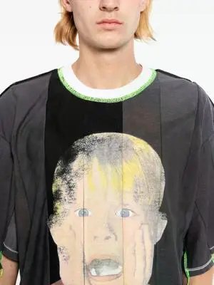 BETTER WITH AGE Graphic-print Panelled T-shirt