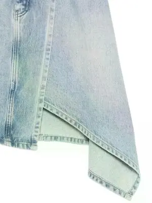 FENG CHEN WANG Asymmetric Panelled Denim Skirt