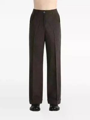 KIKO KOSTADINOV Jacquard-pattern Turn-up Trousers