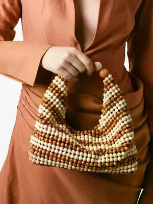 0711 TBILISI Jodie Beaded Tote Bag