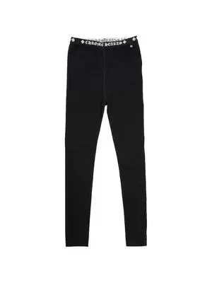 Chrome Hearts Logo-waistband Leggings
