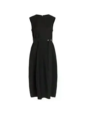 Studio Nicholson Sleeveless Belted Midi Dress - Black