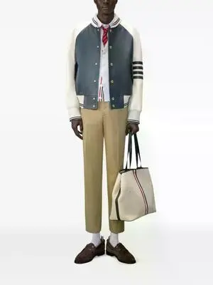 Thom Browne 4-bar Relaxed-fit Cardigan - Grey