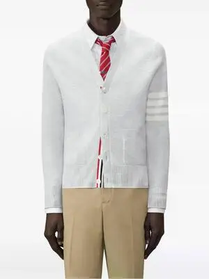 Thom Browne 4-bar Relaxed-fit Cardigan - Grey