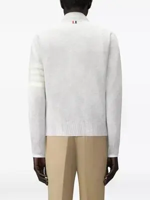 Thom Browne 4-bar Relaxed-fit Cardigan - Grey
