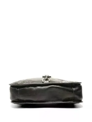 Prada Embellished Leather Shoulder Bag