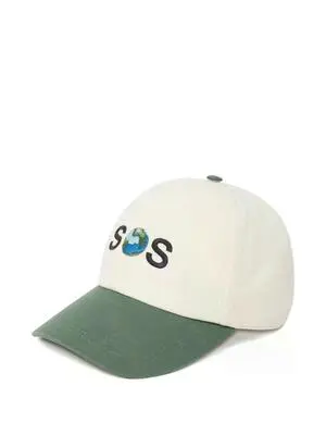 Stella McCartney Embroidered Canvas Cap - Neutrals