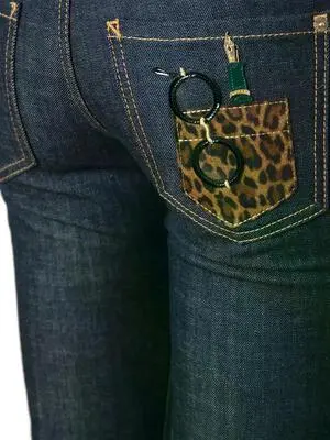 Dsquared2 Leopard-print Slim Fit Jeans