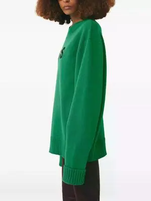 Stella McCartney Sos Embroidered Wool Sweater
