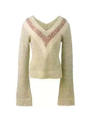 KNWLS Speckled V-neck Sweater