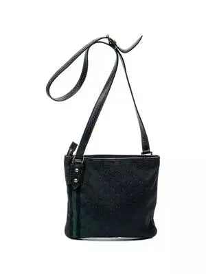 Gucci Jolicoeur Gg Canvas Crossbody Bag - Black
