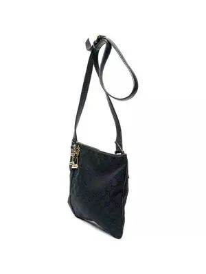Gucci Jolicoeur Gg Canvas Crossbody Bag - Black