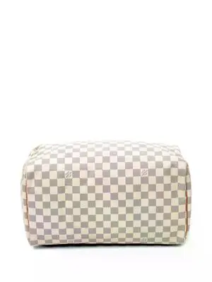 LOUIS VUITTON Speedy 35 Luggage Bag - White