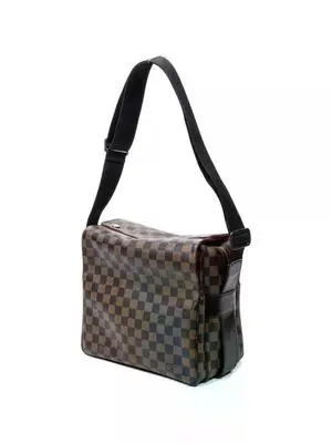 LOUIS VUITTON Damier Ebène Naviglio Messenger Bag - Brown
