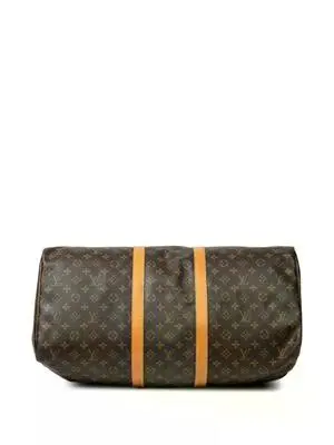 LOUIS VUITTON Monogram Keepall Holdall Bag - Brown