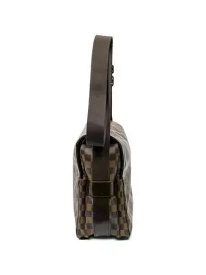 LOUIS VUITTON Damier Ebene Naviglio Messenger Bag - Brown