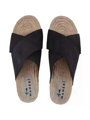Manebí Suede Crossed-strap Sandals